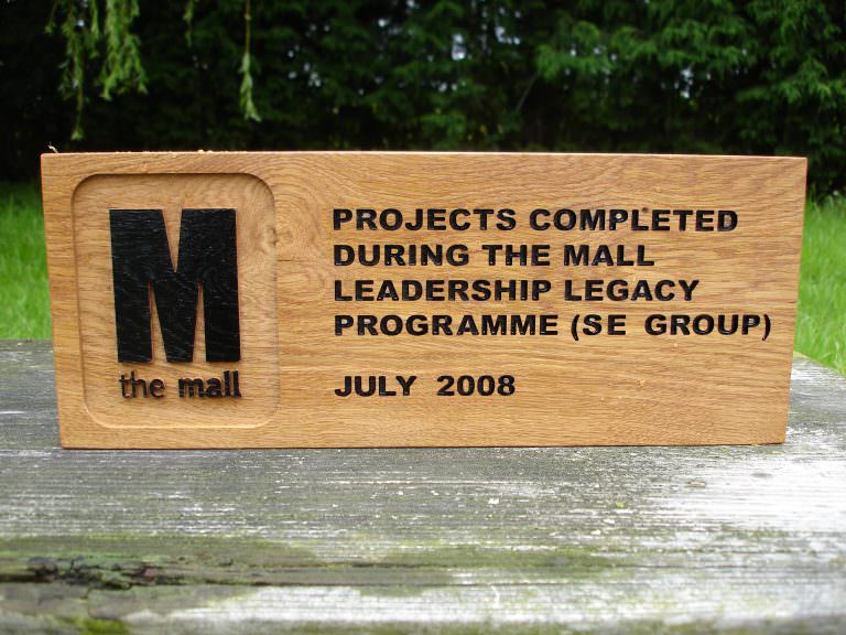 Timber & wooden signs with sandblasted and routed graphics