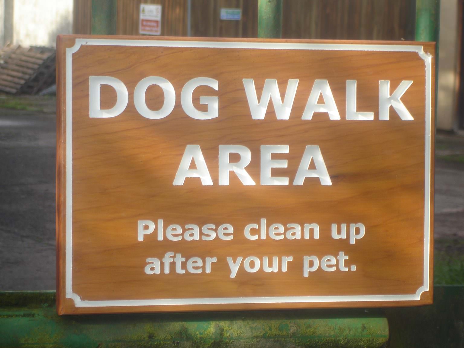 Timber & wooden signs with sandblasted and routed graphics