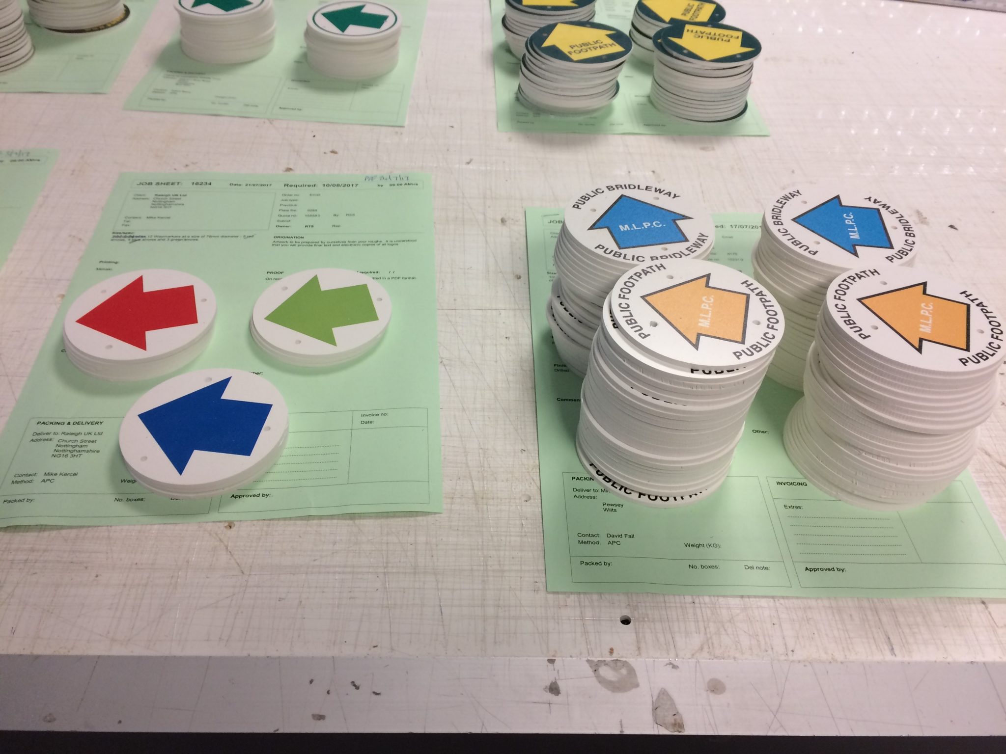 Waymarker Discs for public open spaces